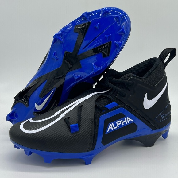 Nike | Shoes | Nike Alpha Menace Pro 3 Football Cleats Black Blue ...